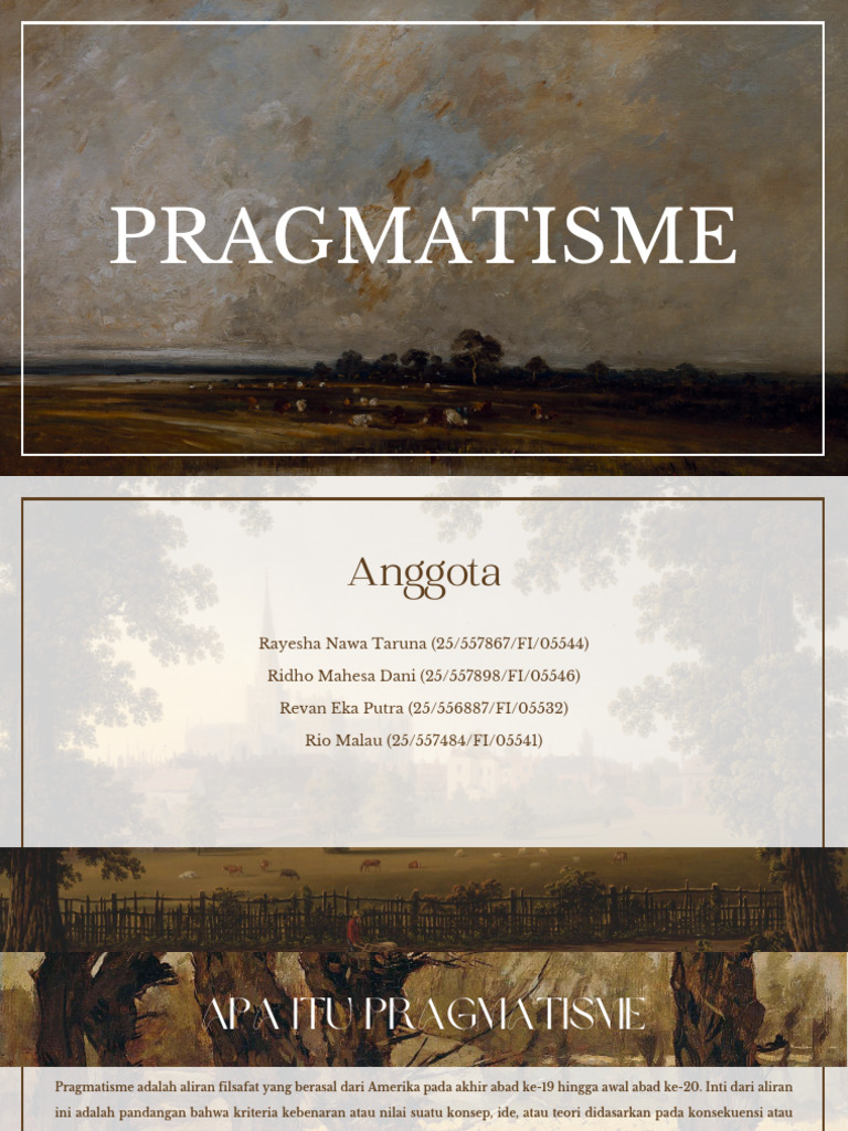 Memahami Filsafat Pragmatisme | PDF