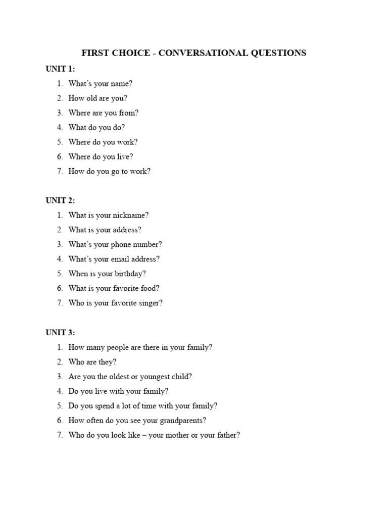 Conversational Questions for Beginners | PDF | Chess Openings | Chess