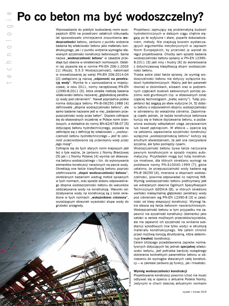 Po Co Beton Ma Być Wodoszczelny | PDF
