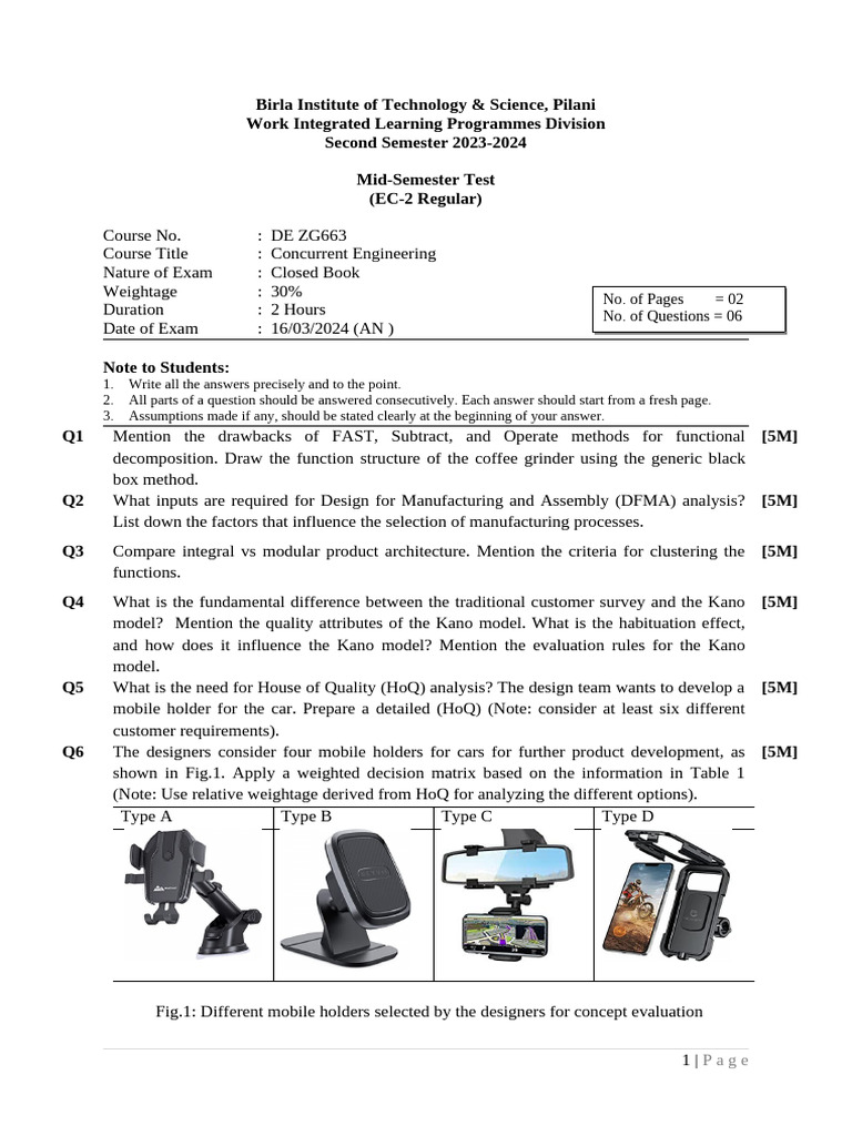 Second Sem 2023‑24 | PDF | Applied Mathematics
