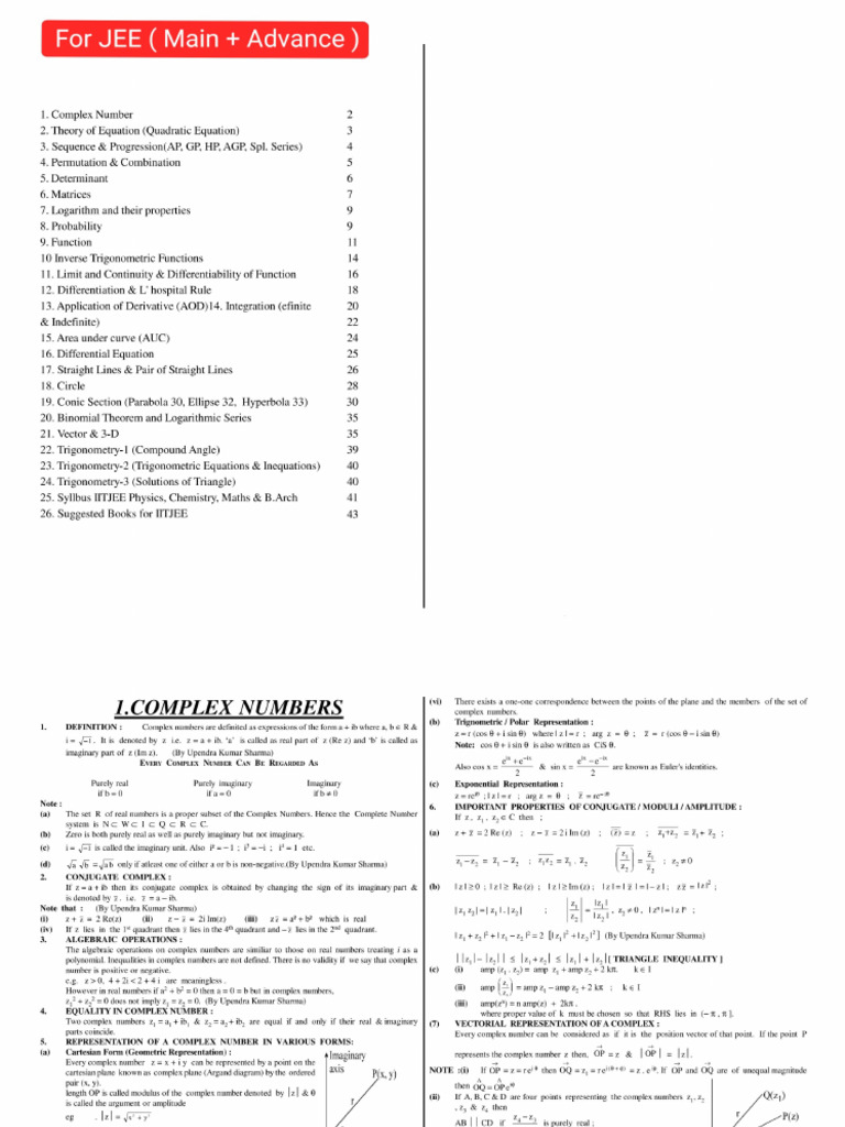 Jee Short Notes | PDF