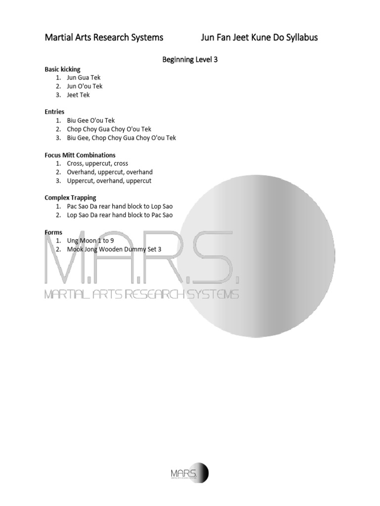 Fma - JFJKD Beginner 3 | PDF