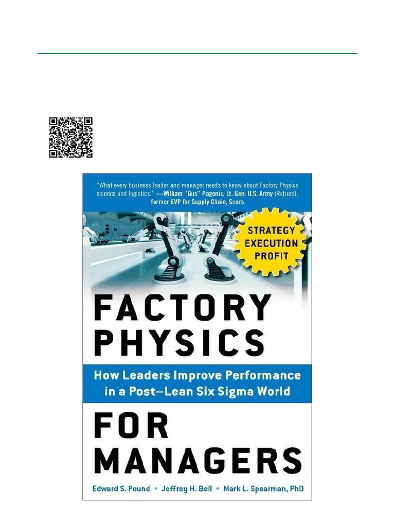 Factory Physics for Managers (PB) 1st Edition ISBN 9780071822503 ...