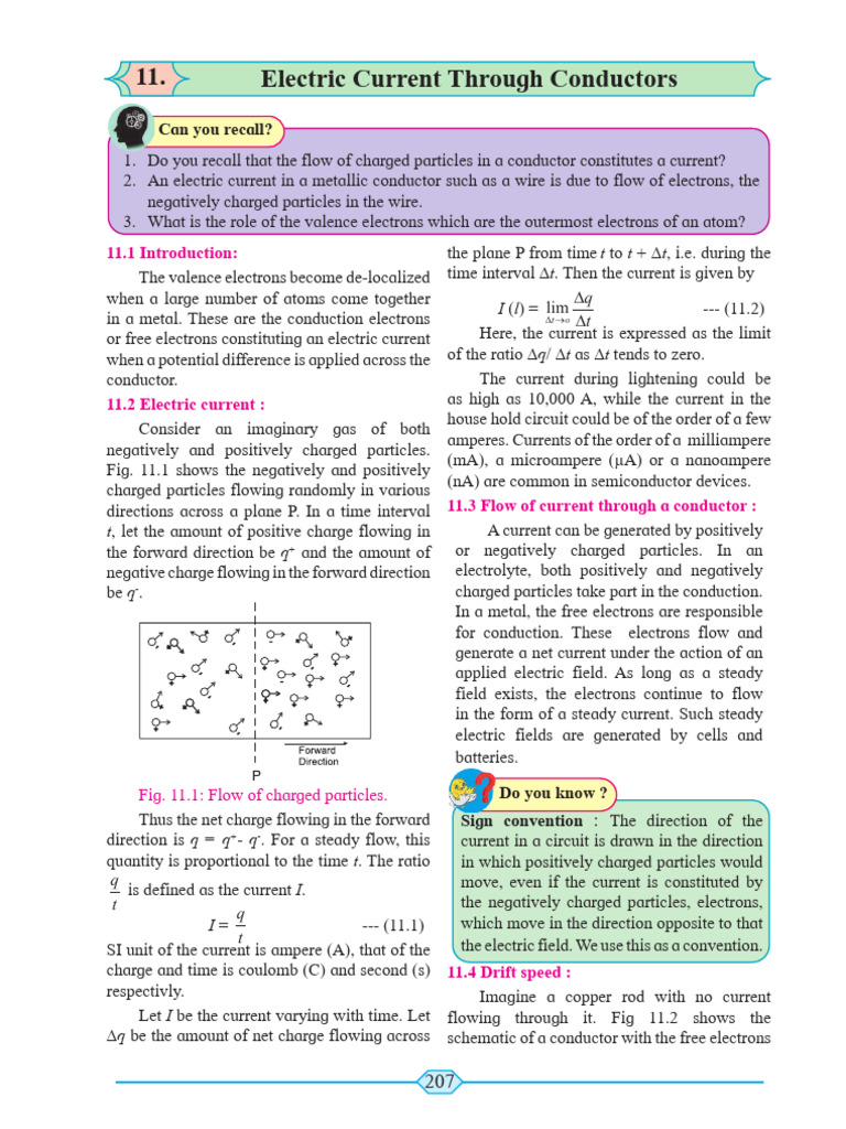 Understanding Electric Current in Conductors | PDF | Electric Current ...