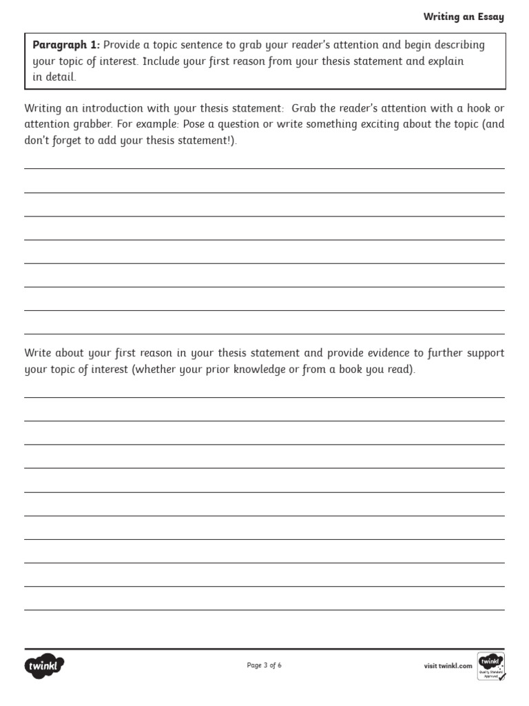 Opinion Essay Template | PDF | Thesis | Essays