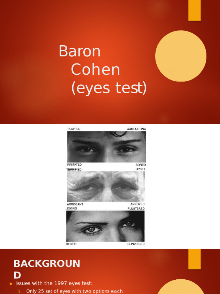 Baron Cohen | PDF | Theory Of Mind | Autism