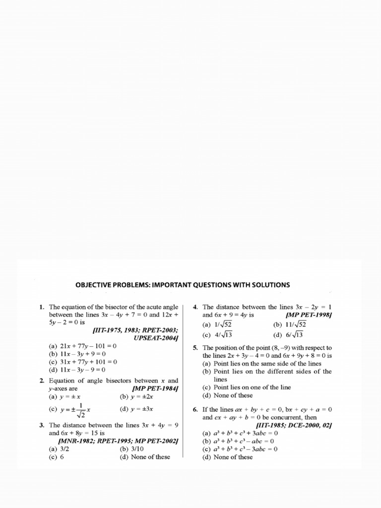 Straight line 4(JEE)_251105_101117 | PDF