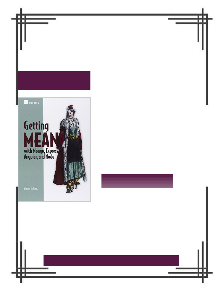 Getting MEAN with Mongo Express Angular and Node 1st Edition Simon ...