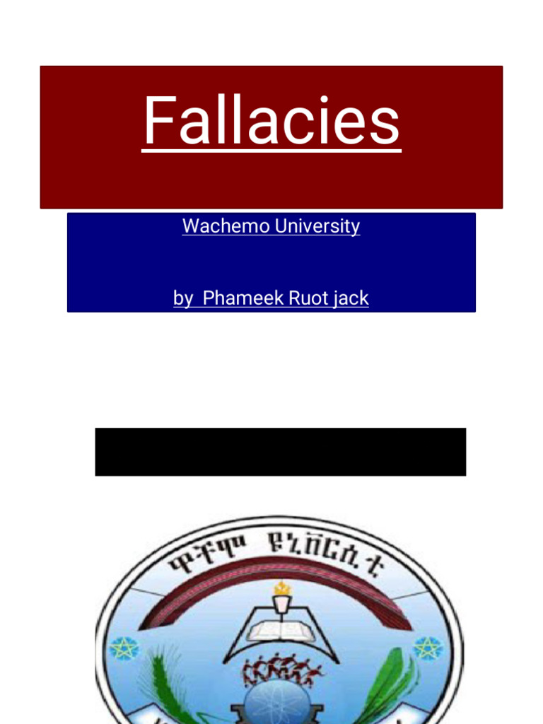 Fallacy in Nuer | PDF | Argument | Fallacy