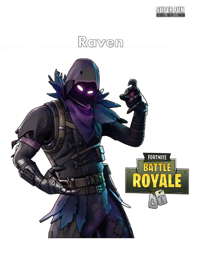 14 Fortnite Raven Coloring Page 1 | PDF
