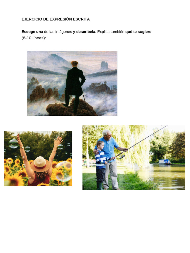 Ejercicio Expresión Escrita CE5 Descripción | PDF