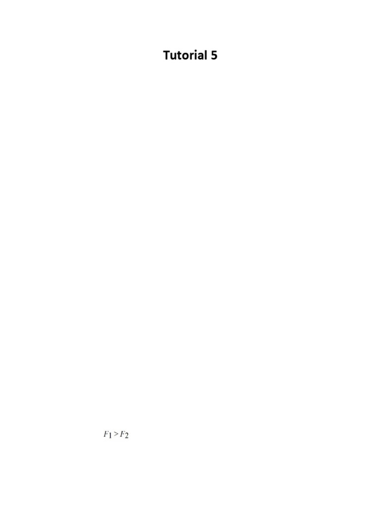 Tutorial 5-6 | PDF | Force | Weight