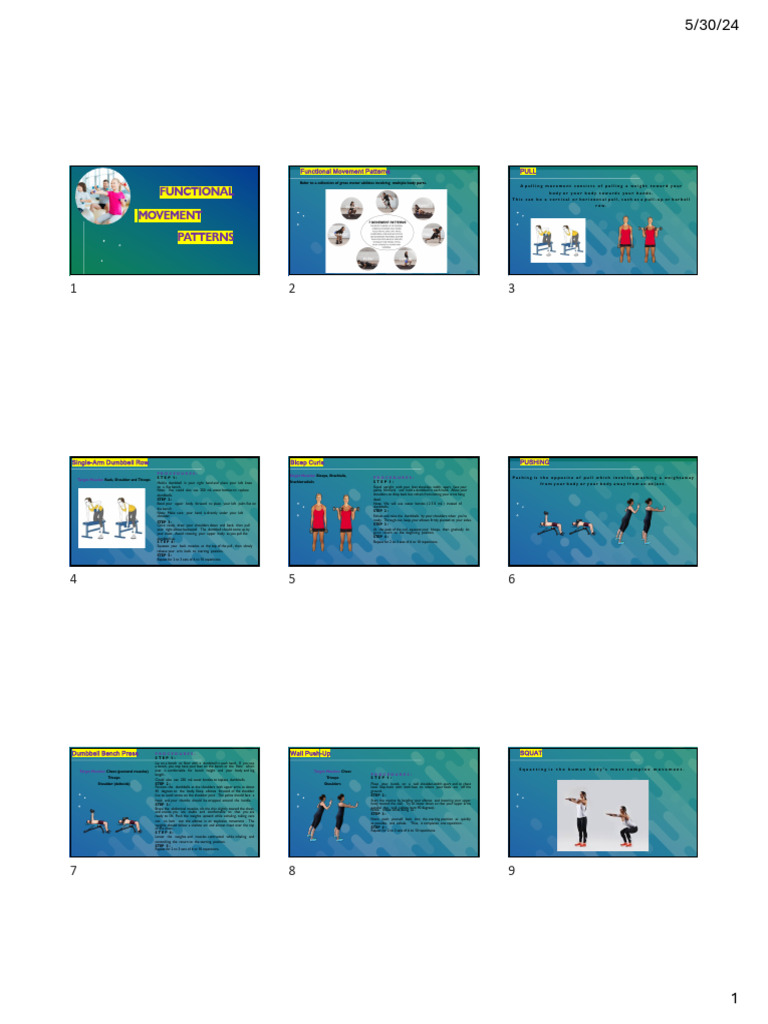 Functional Movement Patterns PDF | PDF | Foot | Anatomical Terms Of Motion