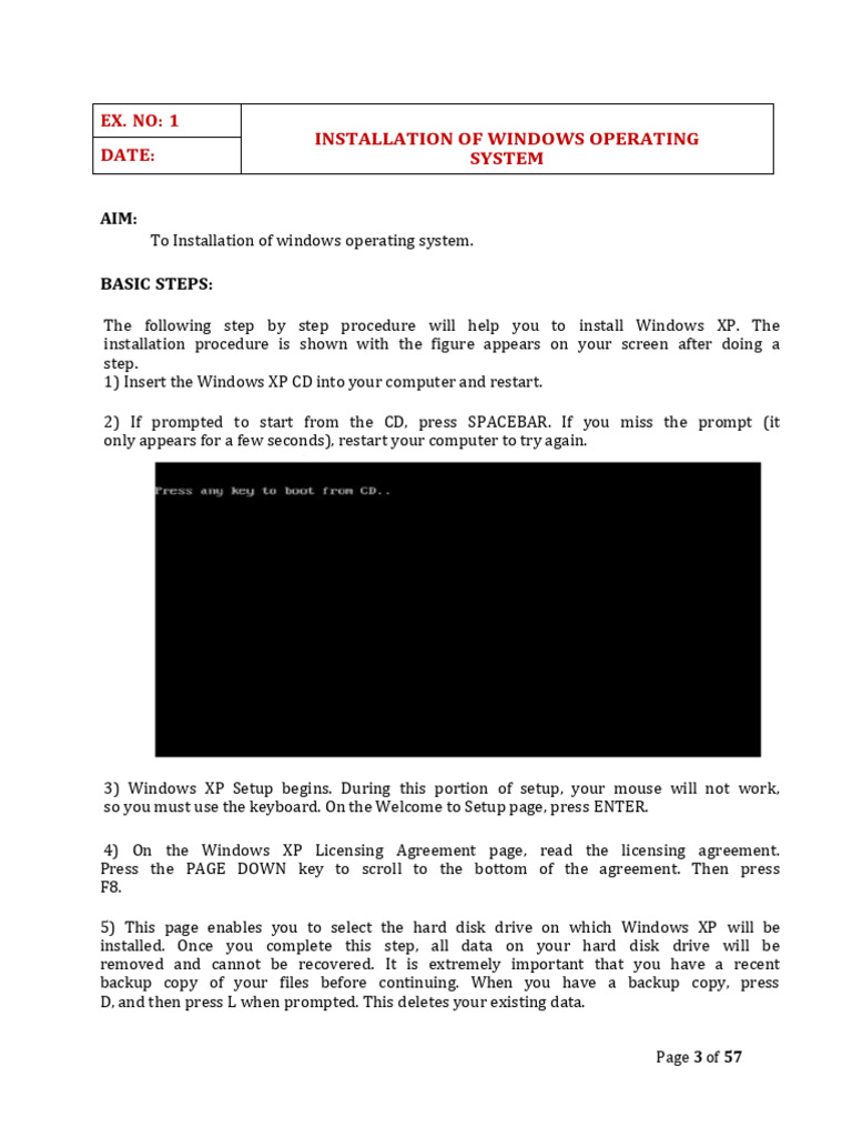 Operating System Lab Manual in The Student | PDF | Computer File ...