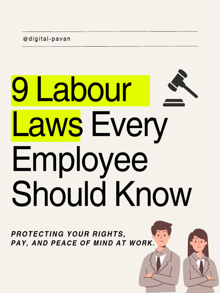 Essential Labour Laws for Employees | PDF | Cost Of Living | Wage