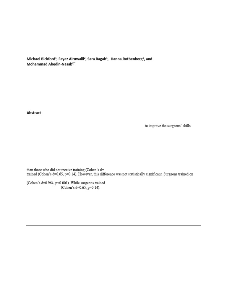 Impact of Extended Reality on Robot-Assisted Surgery Training | PDF ...