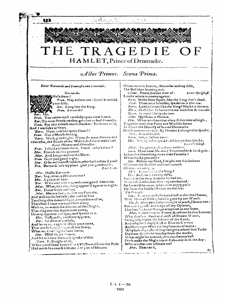 The Tragedy of Hamlet, Prince of Denmark - William Shakespeare ...