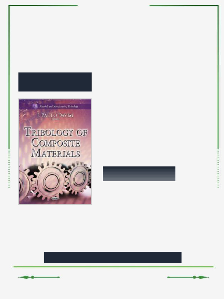 Tribology of Composite Materials 1st Edition J. Paulo Davim ebook ...