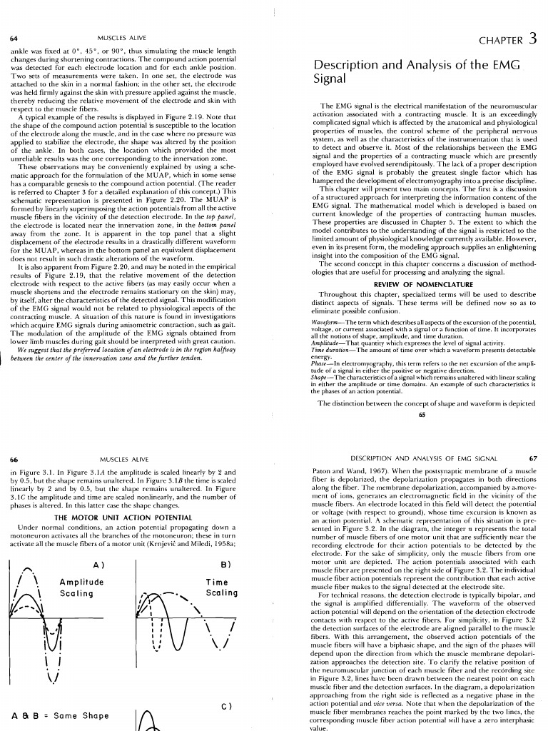 EMG Signal Analysis and Muscle Activation | PDF | Electromyography ...