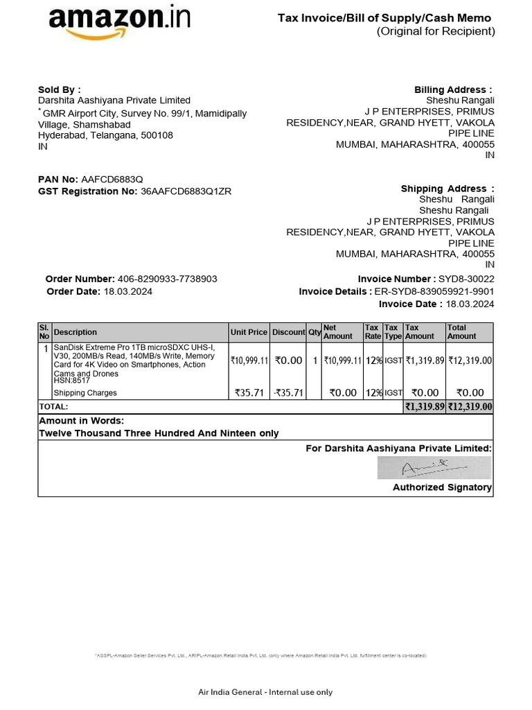 Invoice Sd | PDF | Invoice | Payments