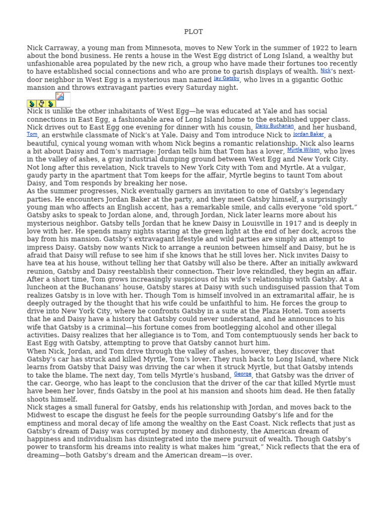 Plot | PDF | The Great Gatsby