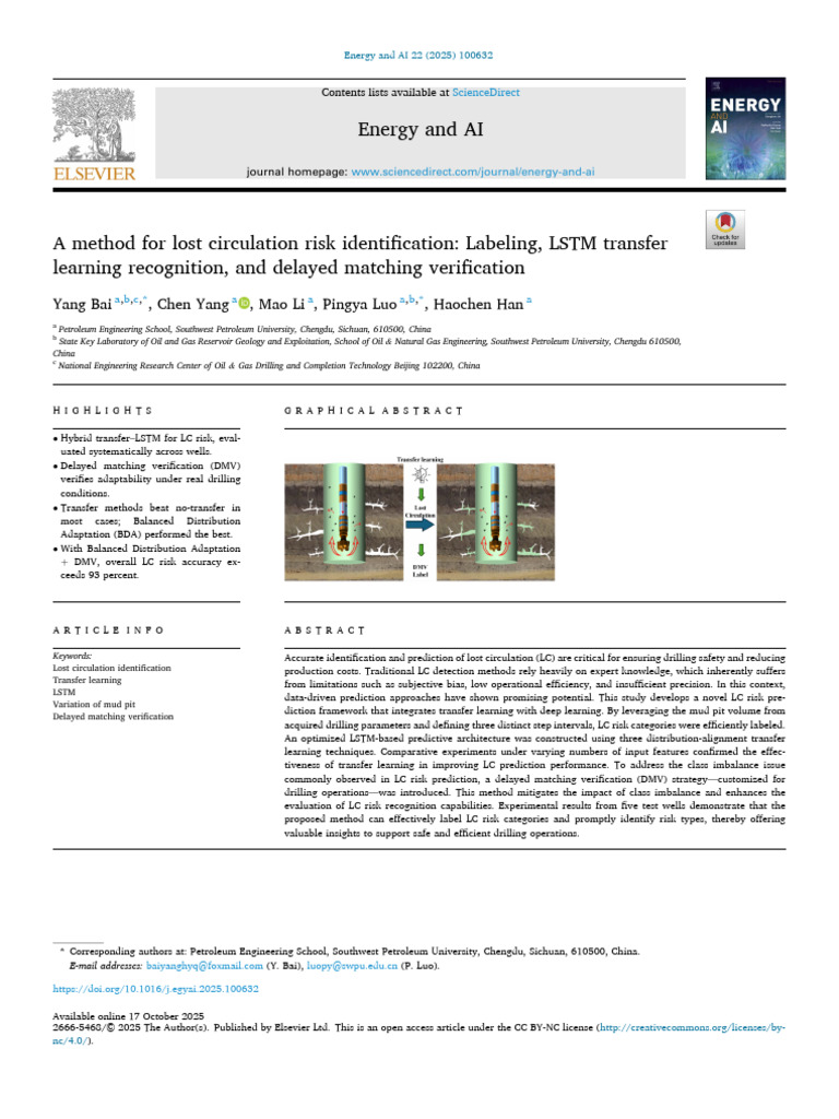 2025-A Method For Lost Circulation Risk Identification Labeling, LSTM ...