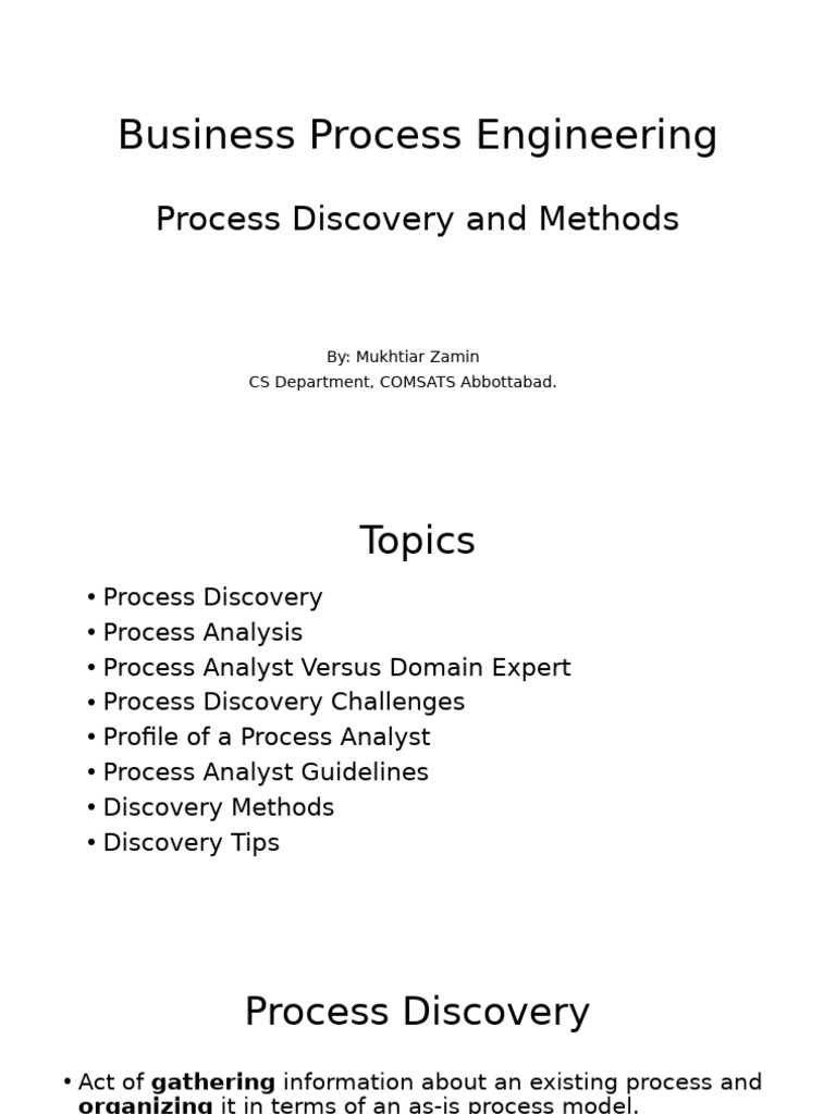 LECTURE 10 Process Discovery and Methods | PDF | Extraversion And Introversion | Knowledge