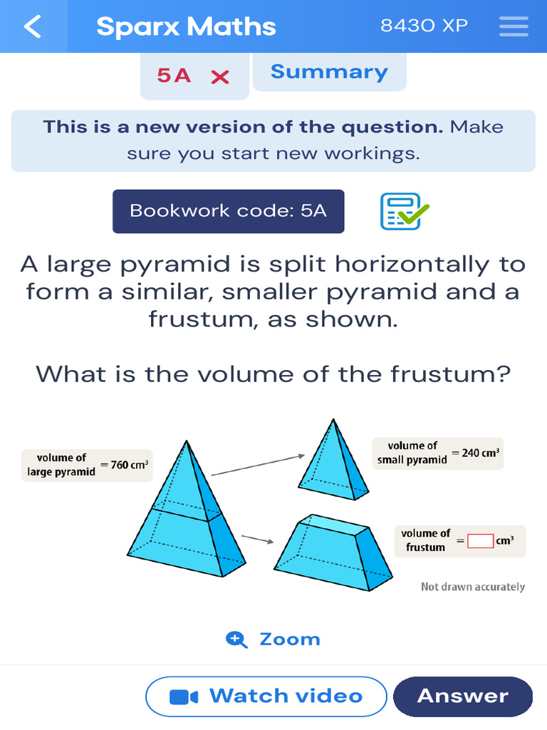 Volume Calculation of a Frustum | PDF
