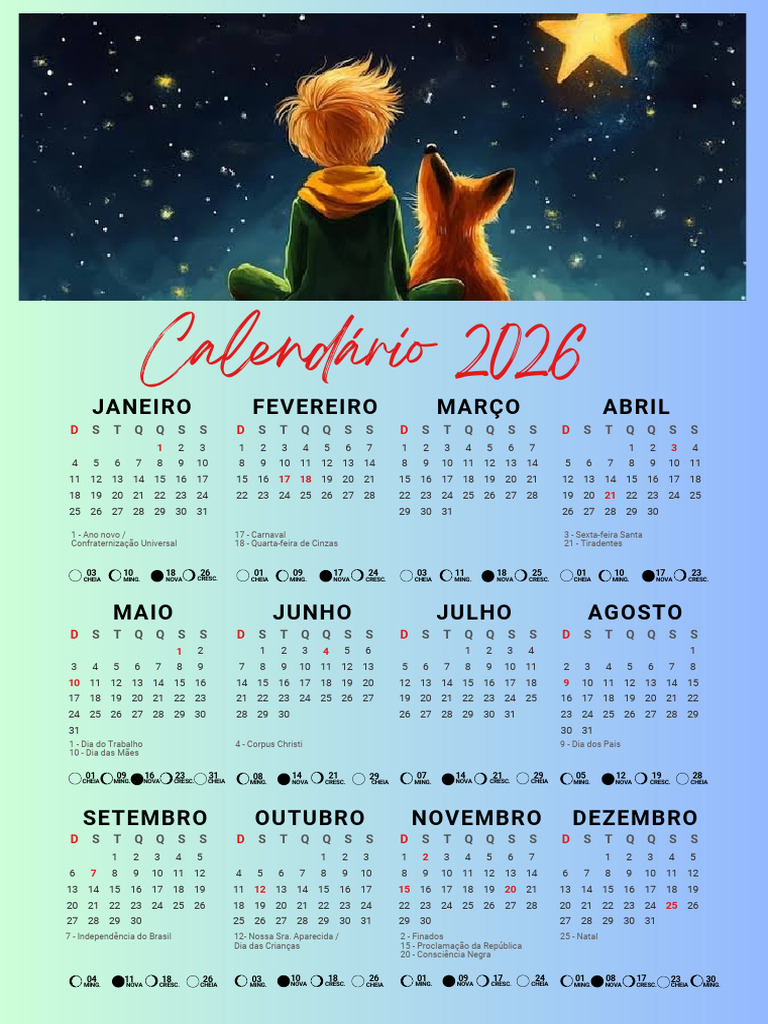 Calendário 2026 documento a4 com foto simples preto e branco_20260102 ...