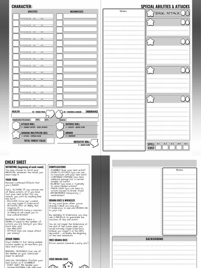Ova Expanded Character Sheet - Manga Collection | PDF