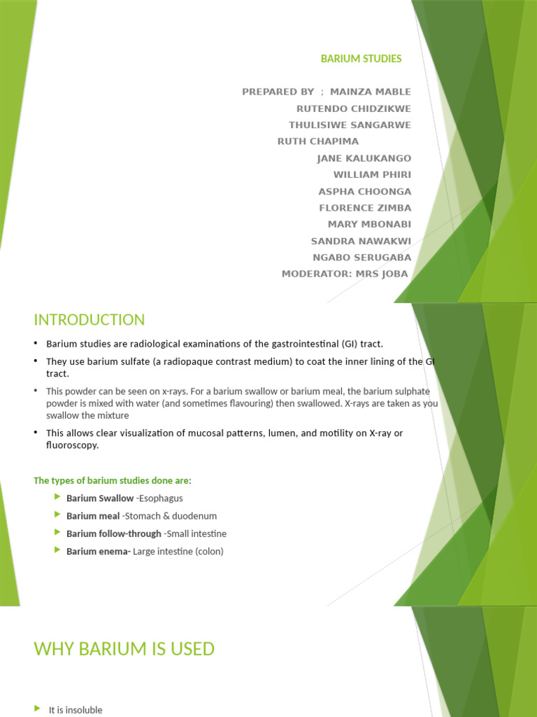 Comprehensive Guide to Barium Studies | PDF | Esophagus | Stomach
