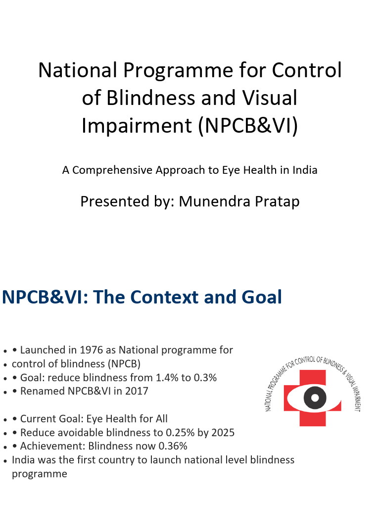 NPCBVI Professional Theme.pptx 20251215 094256 0000 | PDF | Visual ...