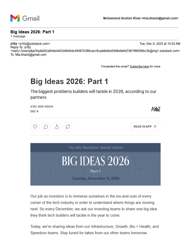 Big Ideas for Tech in 2026: Part 1 | PDF | Artificial Intelligence ...