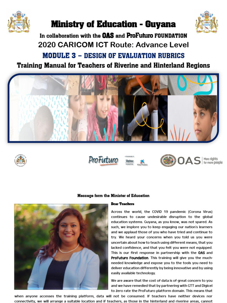 2020 CARICOM ICT Route - Advance Level Module 3 - Design of Evaluation ...