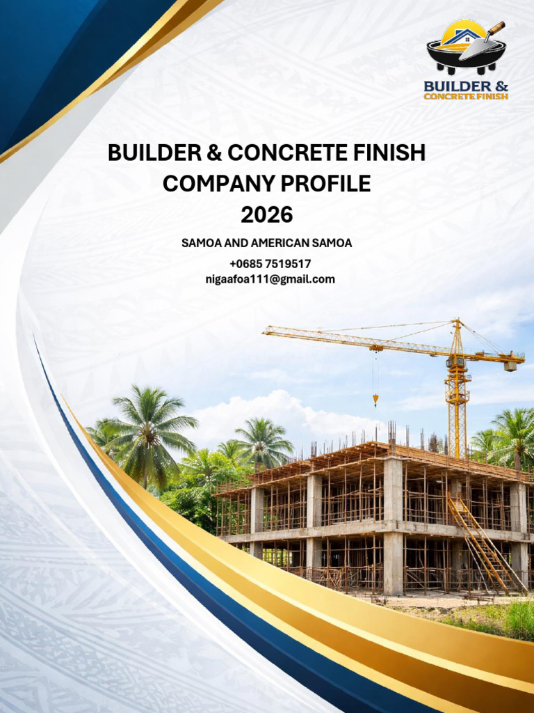 Samoa Concrete & Construction Services | PDF | Engineering | Building ...