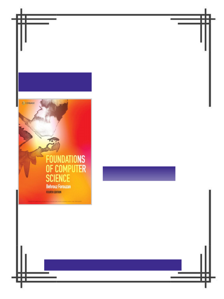 Foundations of Computer Science Behrouz Forouzan eBook structured pdf ...