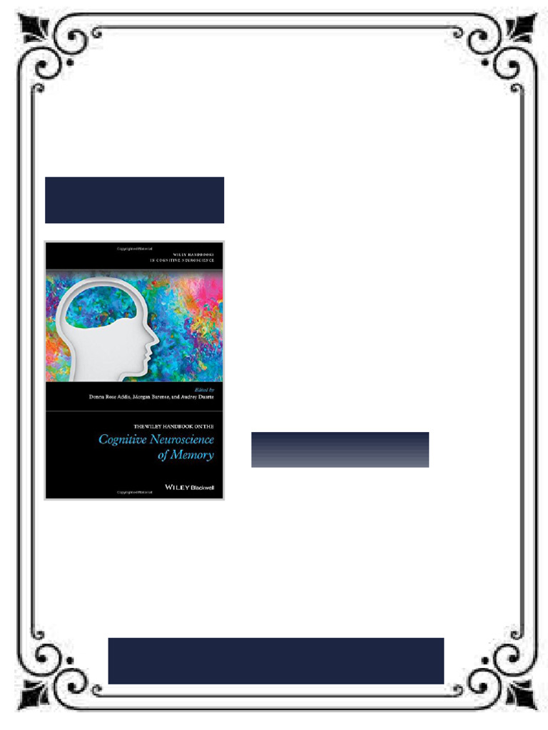 The Wiley Handbook on The Cognitive Neuroscience of Memory 1st Edition ...