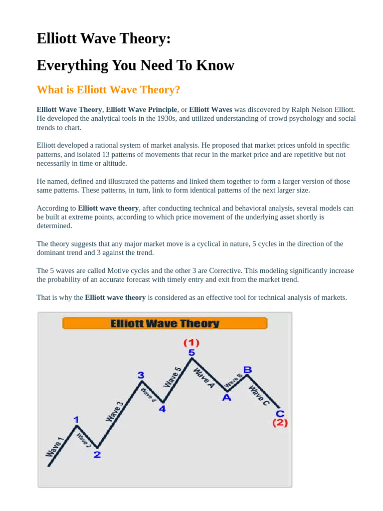 Elliott Wave Theory | PDF