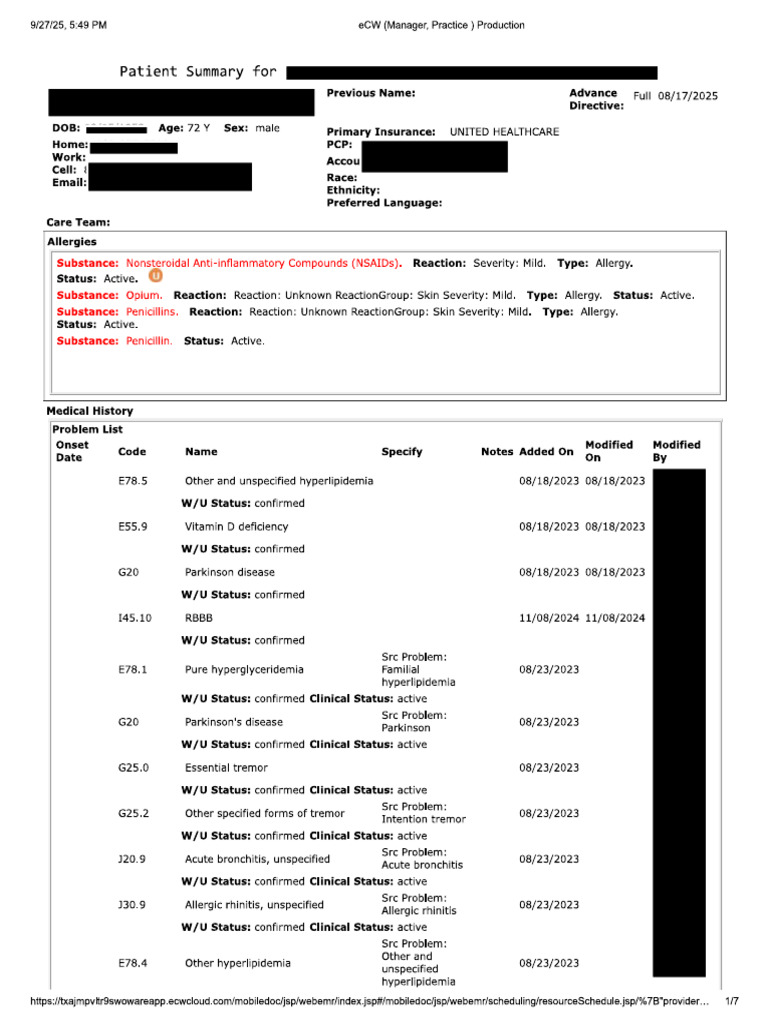 Patient B - Medical Summary - Redacted | PDF
