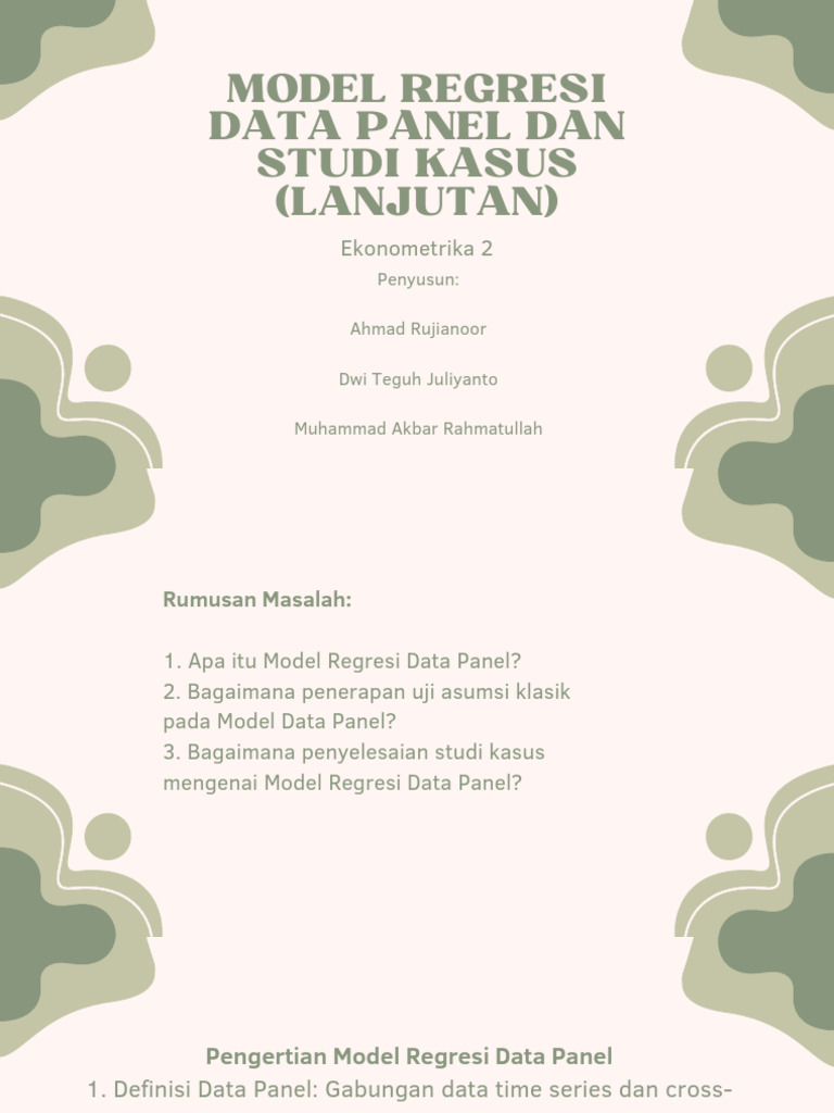 Model Regresi Data Panel: Panduan Lengkap | PDF