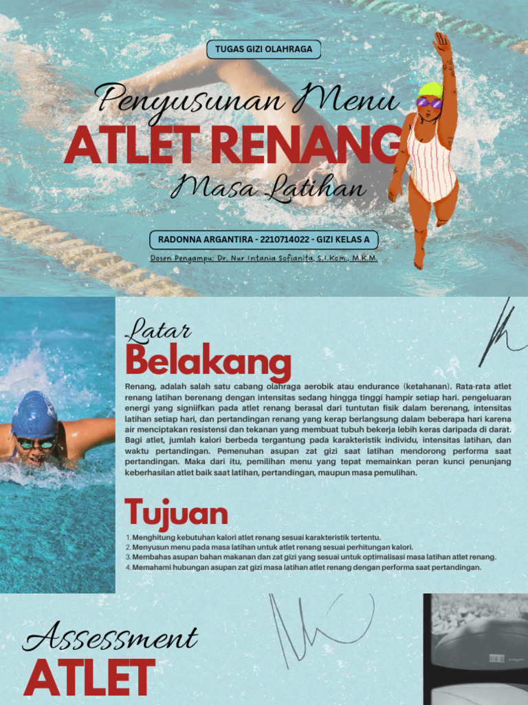 022 - Radonna Argantira - PPT Gizi Olahraga Menu Atlet | PDF