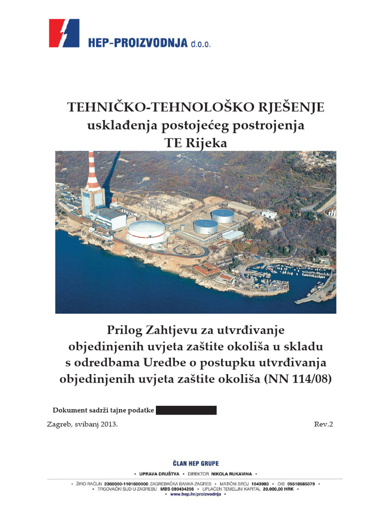 Tehnicko-tehnolosko_rjesenje_(te_rijeka) | PDF