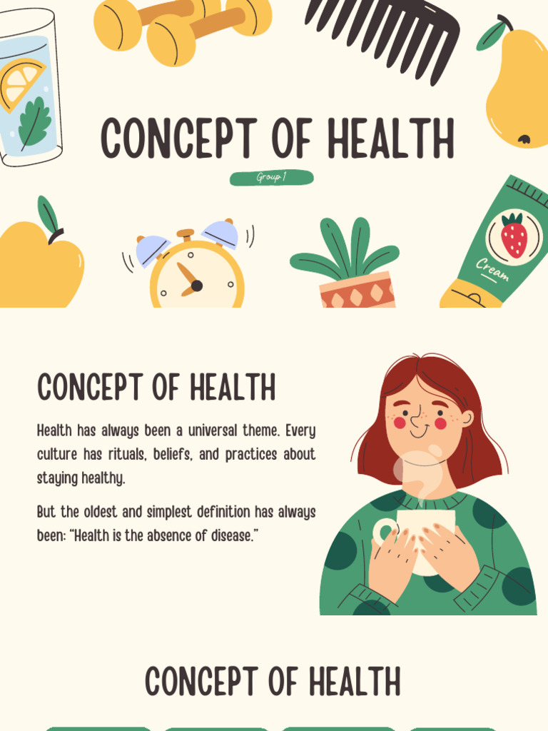 Understanding Health Concepts and Dimensions | PDF | Well Being | Concept