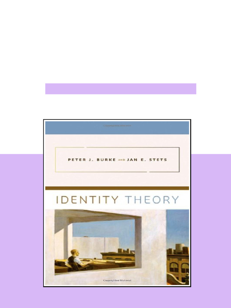 (Ebook) Identity theory by Stets, Jan E.; Burke, Peter James ISBN ...
