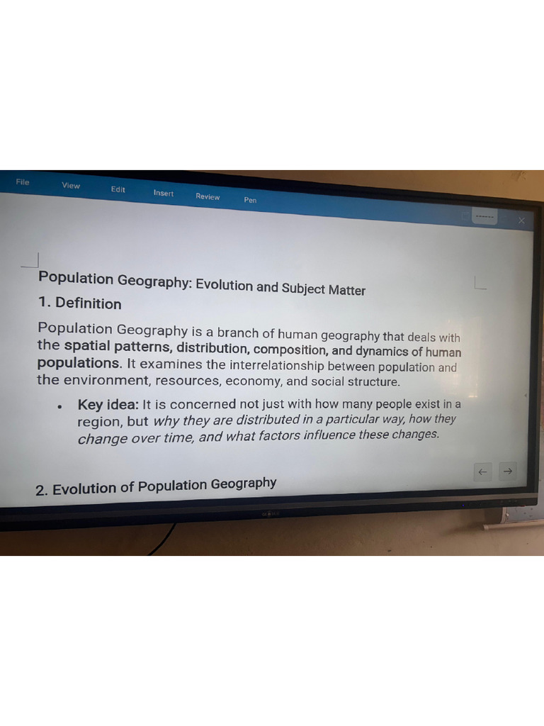 Population Geography Presentation | PDF
