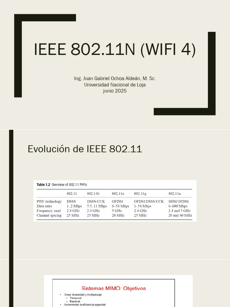 Clase 13 IEEE 802.11n | PDF