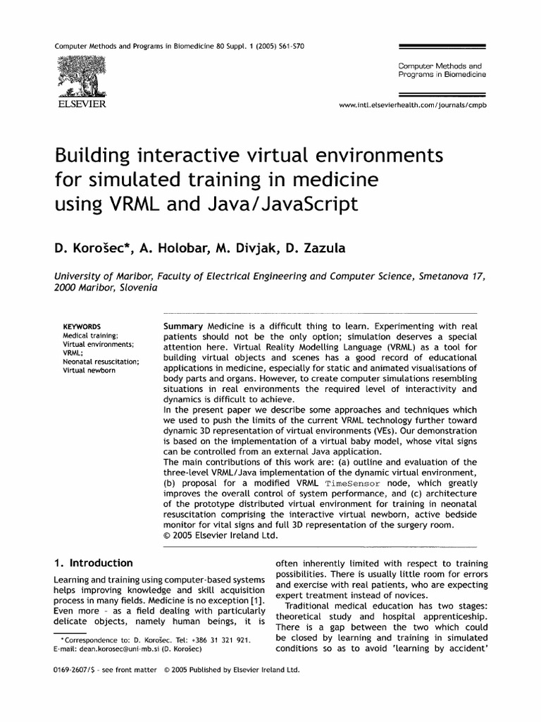 Building Interactive Virtual Environments | PDF | Virtual Reality ...