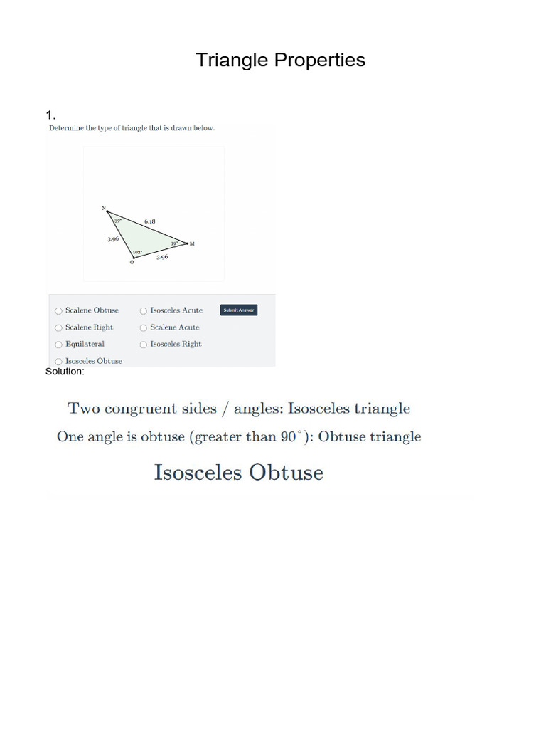 Triangle Properties | PDF