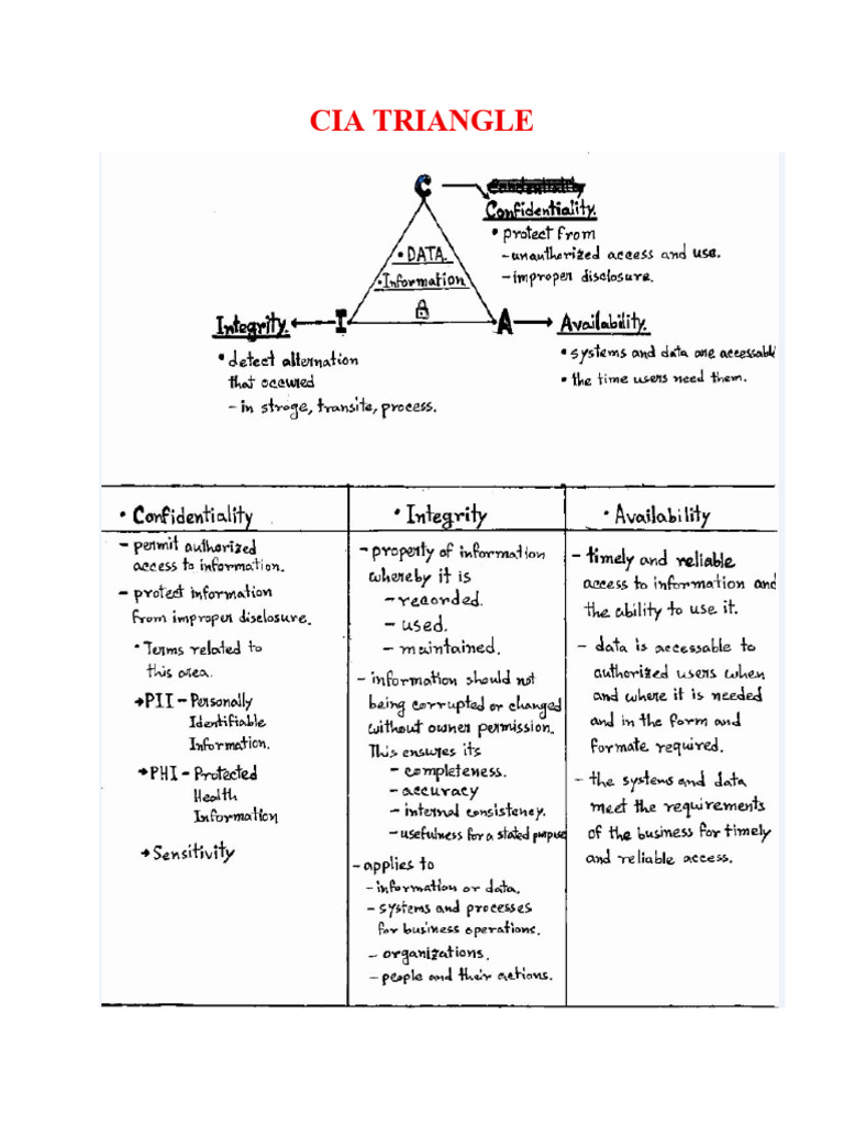 CIA Triangle | PDF