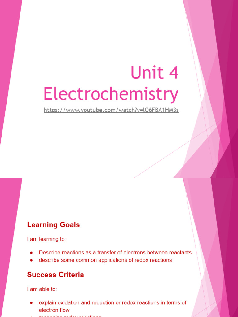 Understanding Electrochemical Cells | PDF | Electrochemistry | Redox